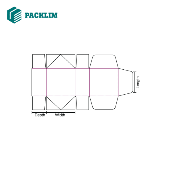 Custom 4 Corner Tray Tuck Top | Packlim