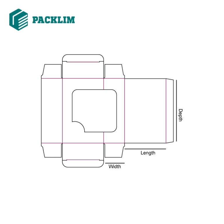 Straight Tuck With Customizable Window | Custom Boxes